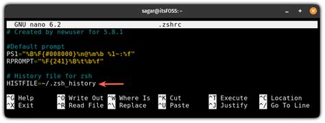 Using Command History In Zsh