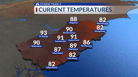 Charleston Weather Today Warm With Rain And Storms Likely Inland Heat