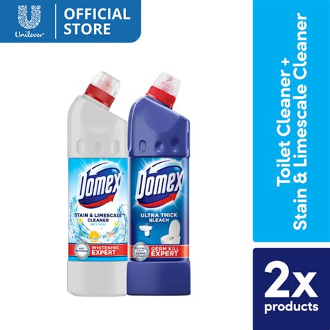 Bundle Of Domex Ultra Thick Bleach Toilet Cleaner Ml X Domex Stain And Limescale