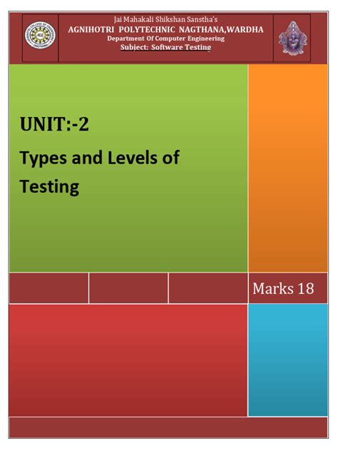 Ste Unit2 Pdf Software Testing Software