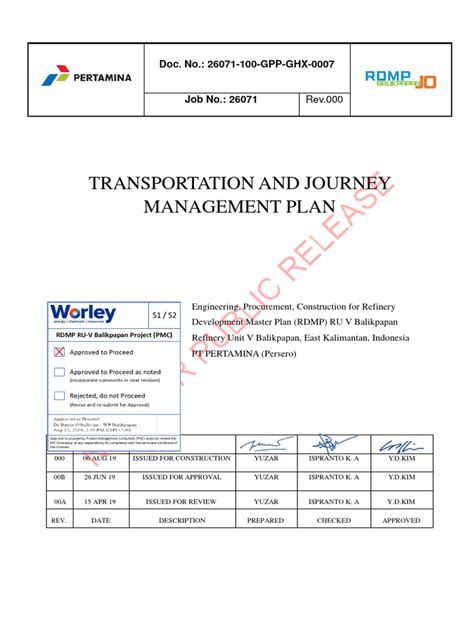 26071 100 Gpp Ghx 00007 000 Transportation Journey Management Plan