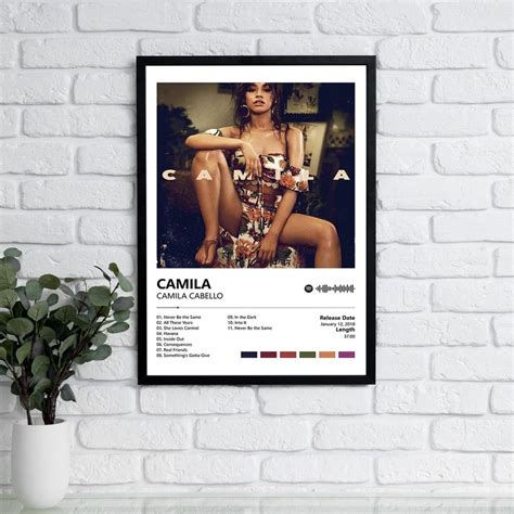 Camila Album Music Poster Camila Cabello Poster Camila Tracklist