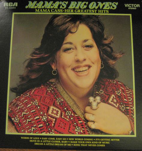Mamas Big Ones Her Greatest Hits By Cass Elliot 1973 Lp Rca Victor
