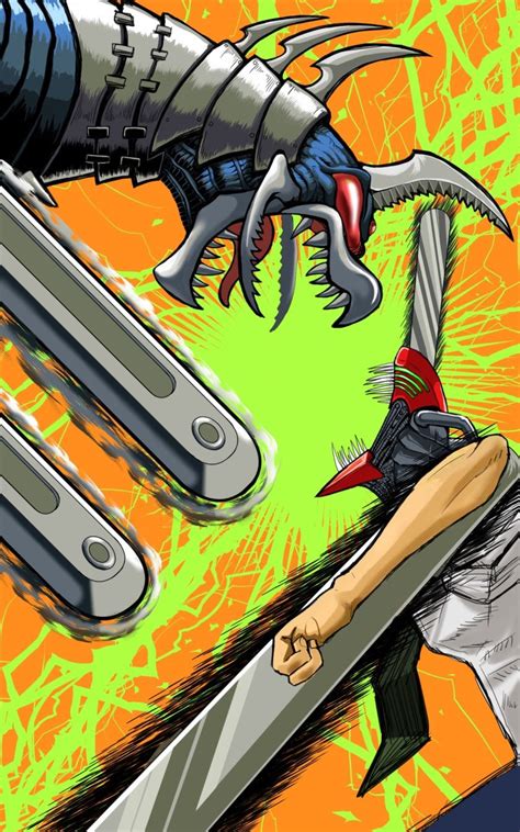 Godzilla X Chainsaw Man Artist Amanatto23 R Godzilla