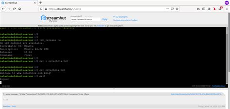 how to share your terminal to web using streamhut ostechnix
