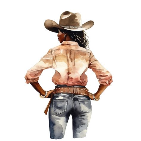 Premium Ai Image Illustrations Of Beautiful Boho Cowgirls
