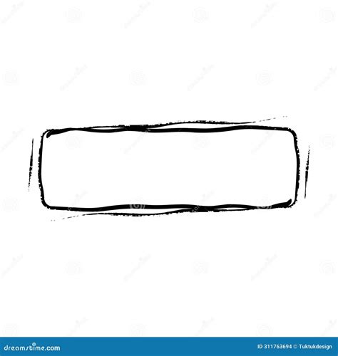 Frame Curved Rectangle Elongated Texture Element Outline Border Grunge Shape Icon Decorative