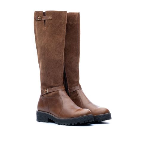 Botas De Cuero Para Mujer Ava Natural Dcuero