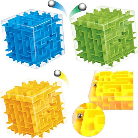 Magic Cube 3d Maze Puzzlesandmagic Cubes Labyrinth Rolling Ball