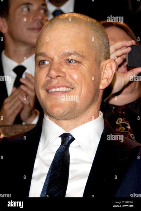 Us Actor Matt Damon Arrives At The Premiere Of Contagion At The 68th