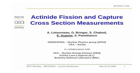 Download Pdf Actinide Fission And Capture Cross Section Measurements · The Mini Inca Project