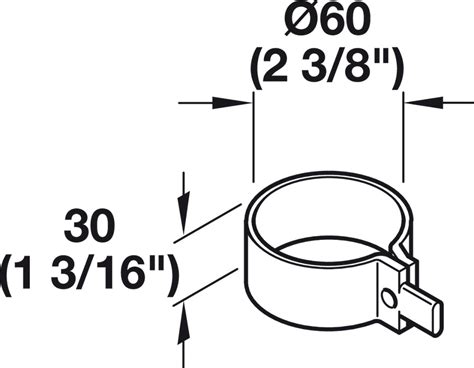 Modesty Panel Attachment Bracket For 60 Mm Legs Häfele
