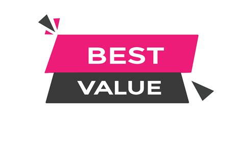 Best Value Button Vectors Sign Label Speech Bubble Best Value 20168157