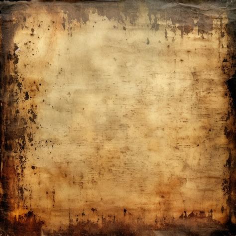 Premium Ai Image Arafed Old Paper With A Rusted Edges And A Grungy