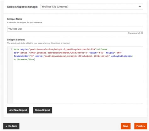 Adding A YouTube Video To Your InstantPro Site As A Snippet