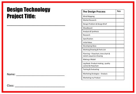 Dt Project 31 Template Pages Understand The Design Process Add Your Own Design Brief