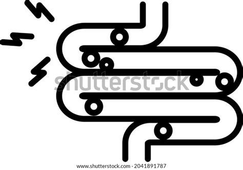 Colitis Vector Icon Colic Symbol Vector Stock Vector Royalty Free