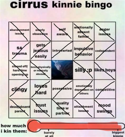 Cirrus Kinnie Bingo Cloud Emoji Relatable Quick Jokes