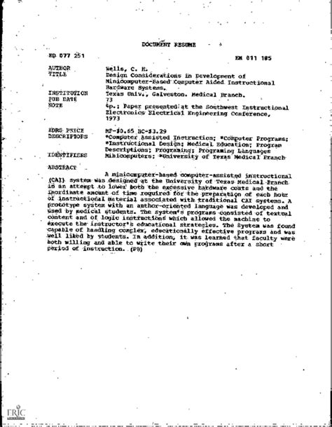 Pdf Design Considerations In Development Of Minicomputer Based Computer Aided Instructional