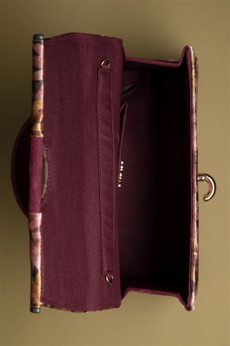 Ruby Shoo 50s Malibu Handbag In Burgundy