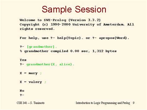 Sample Session