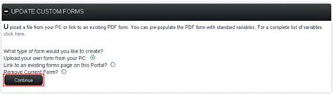 Edit Custom Form