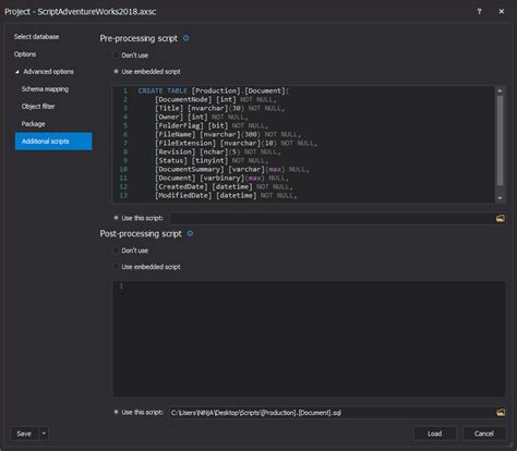 ApexSQL Script 2018 Screen Shot Tour