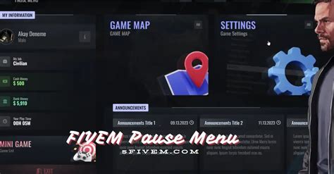 FIVEM Pause Menu V4 [QB] - 5FiveM - Best RedM Full Server & FiveM Resources