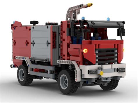 Lego Moc Firetruck Feuerwehrfahrzeug By Ironmax Rebrickable Build