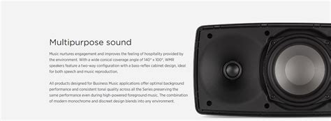 RCF WMR 50T 5 Two Way Wall Mount Monitor Speaker With Transformer 40W