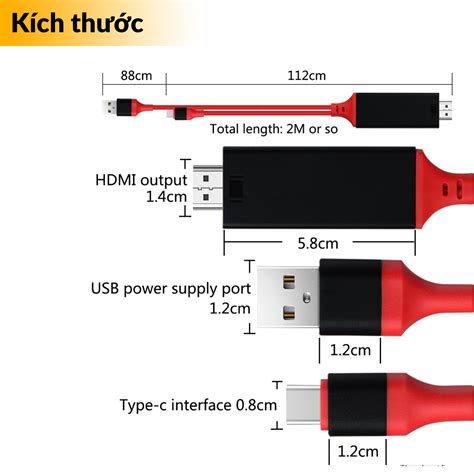 Cáp Chuyển Usb Type C Sang Hdmi 4k Kèm Usb Cấp Nguồn Nshop