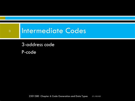 Code Generation And Data Types Ppt Download