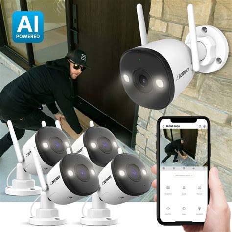 Defender Ai Powered 4k Guard Pro Wi Fi 6 Plug In Security Camera 4