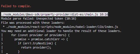 error in aws sdk property provider · issue 4091 · aws aws sdk js v3 · github