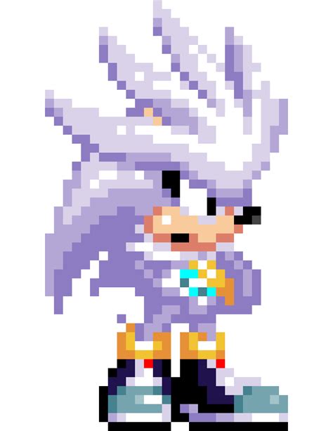 Silver Pixel Art