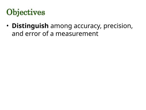 Accuracyprecisionerrornotes Physicsppt