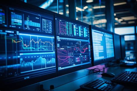 Engineer Focused On Control Panel Of Industrial Plant With Monitors Displaying Energy Flow