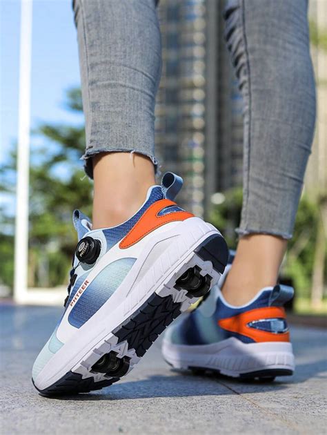 Chaussures à Roulettes De Mode Pour Enfants Baskets De Sports à Roulettes Tendance Mode En