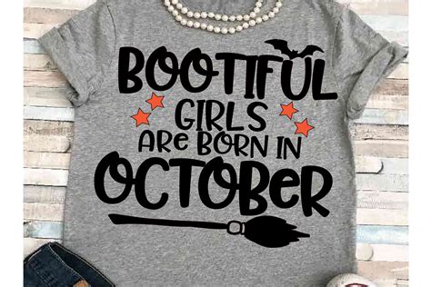 October Svg Dxf Jpeg Silhouette Cameo Cricut Birthday Girl 125144
