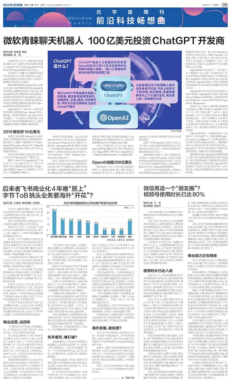 每日经济新闻20230117期 第05版元宇宙周刊