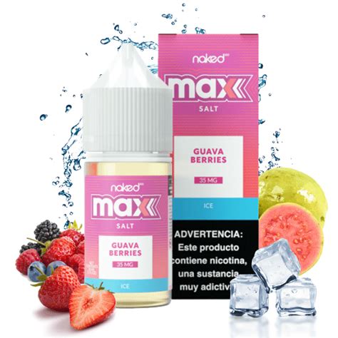 L Quido Nicsalt Guava Berries Naked Max Best Vape Brasil