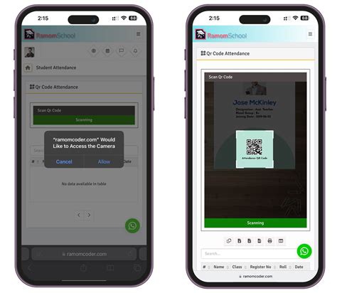 Ramom School Qr Code Attendence By Ramomcoder Codecanyon