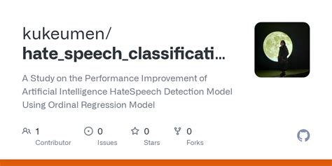 Github Kukeumen Hate Speech Classification A Study On The
