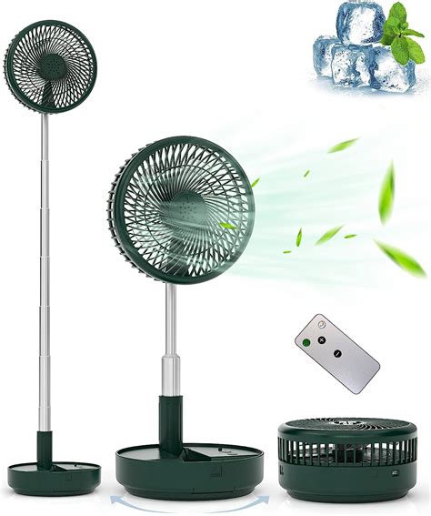 Primevolve Portable Oscillating Standing Fan Rechargeable