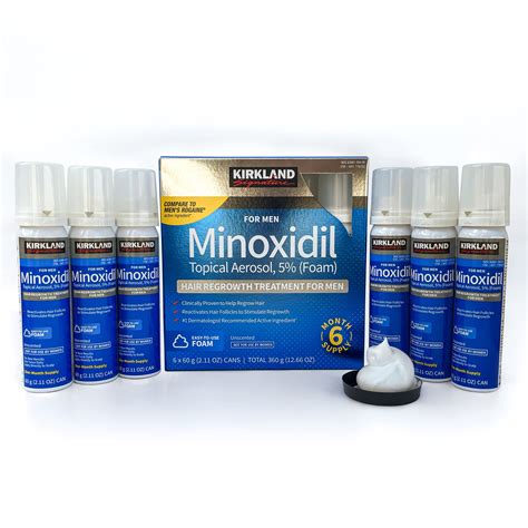 Minoxidil Foam Pack 6 Months Profissional Men