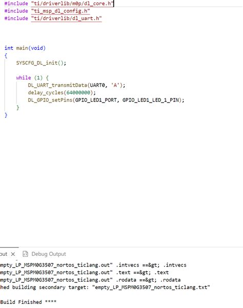 Ccs编译报错error Unknown Type Name Dluartclockconfig，mspm0g3507串口通信