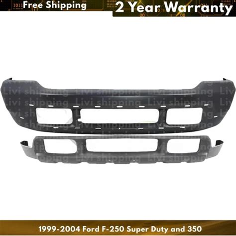 Front Bumper Primed And Valance For 1999 2004 Ford F 250 Super Duty And