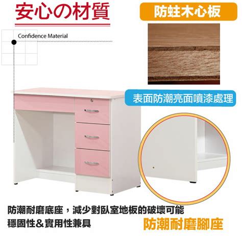 App下單享點數9｜【綠家居】亞麗絲3尺四抽書桌二色可選 綠家居直營店 樂天市場rakuten