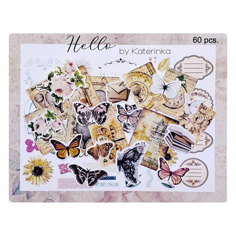 قیمت و خرید برچسب طرح برش خورده بولت ژورنال و اسکرپ بوک مدل Hello بسته
