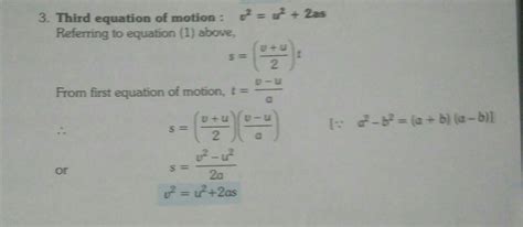 V2 U2 2as Formula Where The Symbol Have Their Usual Meaning